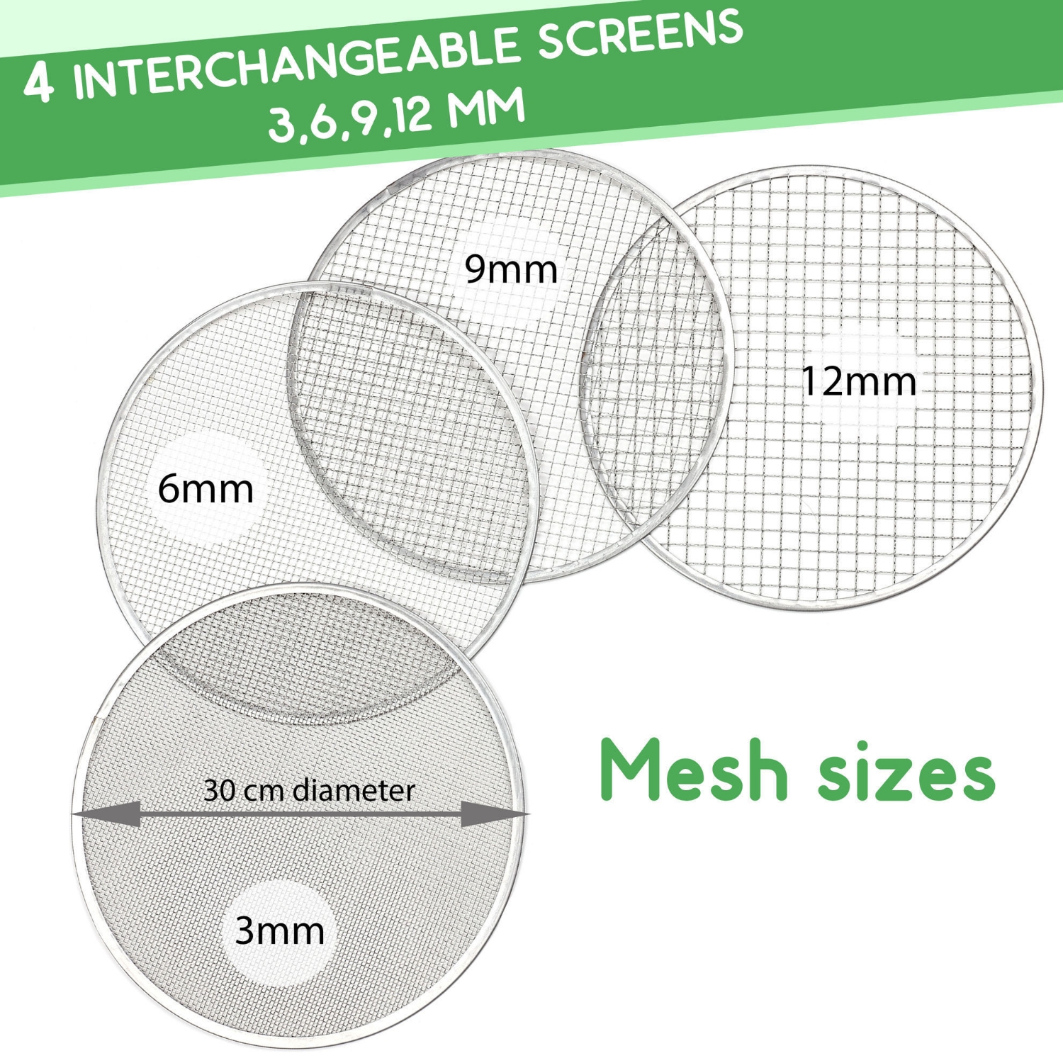 Practicool. Practicool Stainless Steel Garden Potting Sieve/Riddle ...