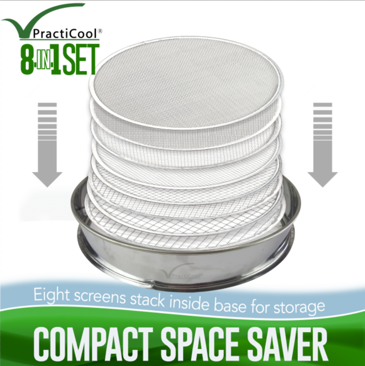 Practicool. Practicool Garden Potting Mix Sieve - Stainless Steel ...